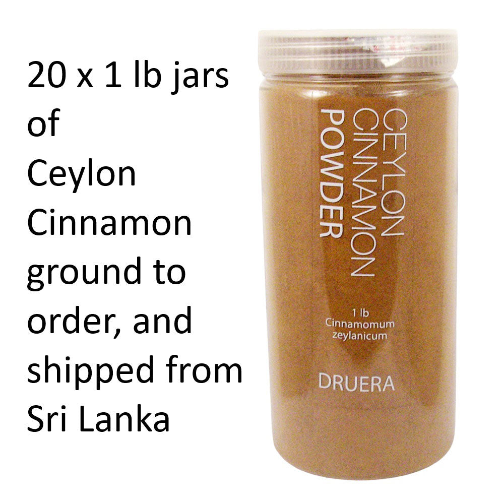 Ceylon Cinnamon Powder ground to order in Ceylon and shipped worldwide